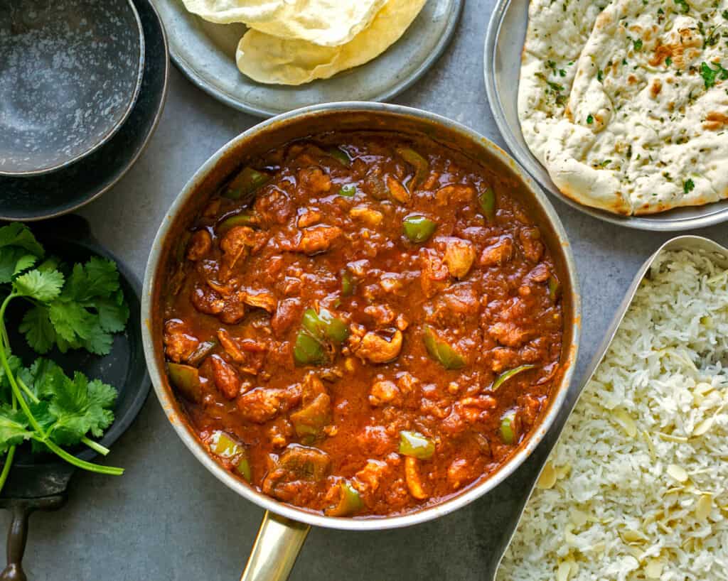 Chicken Green Pepper Madras Curry - Perfect Friday Night Dinner