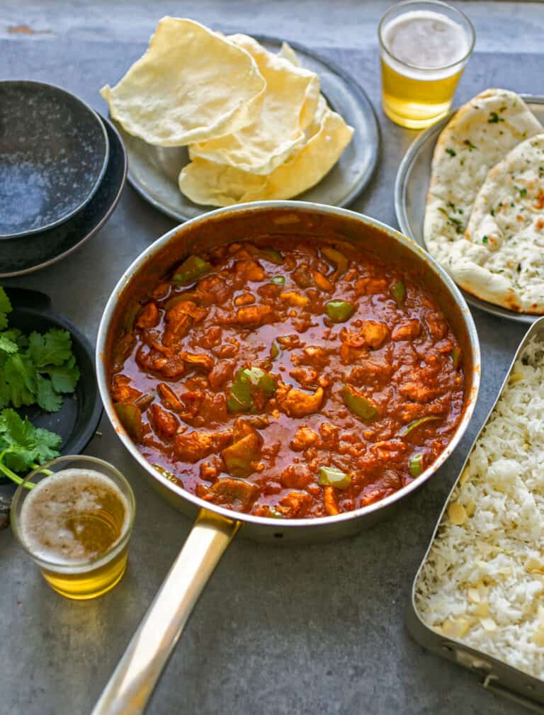 Chicken Green Pepper Madras Curry - Perfect Friday Night Dinner
