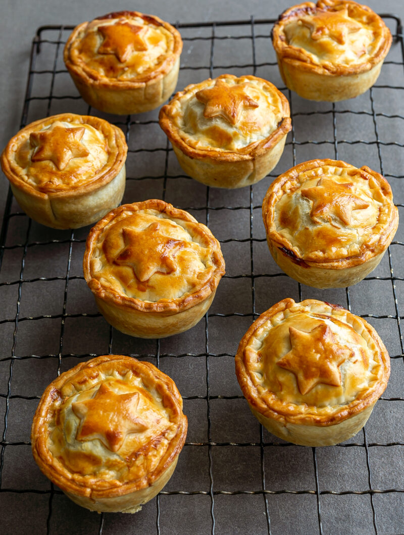 Mini Beef Brisket Pies - with a delicious gravy dip